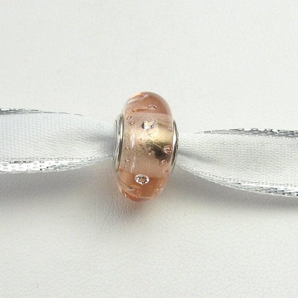 Pandora | Jewelry | Pandora Pink Effervescence Bubbles Murano Charm ...